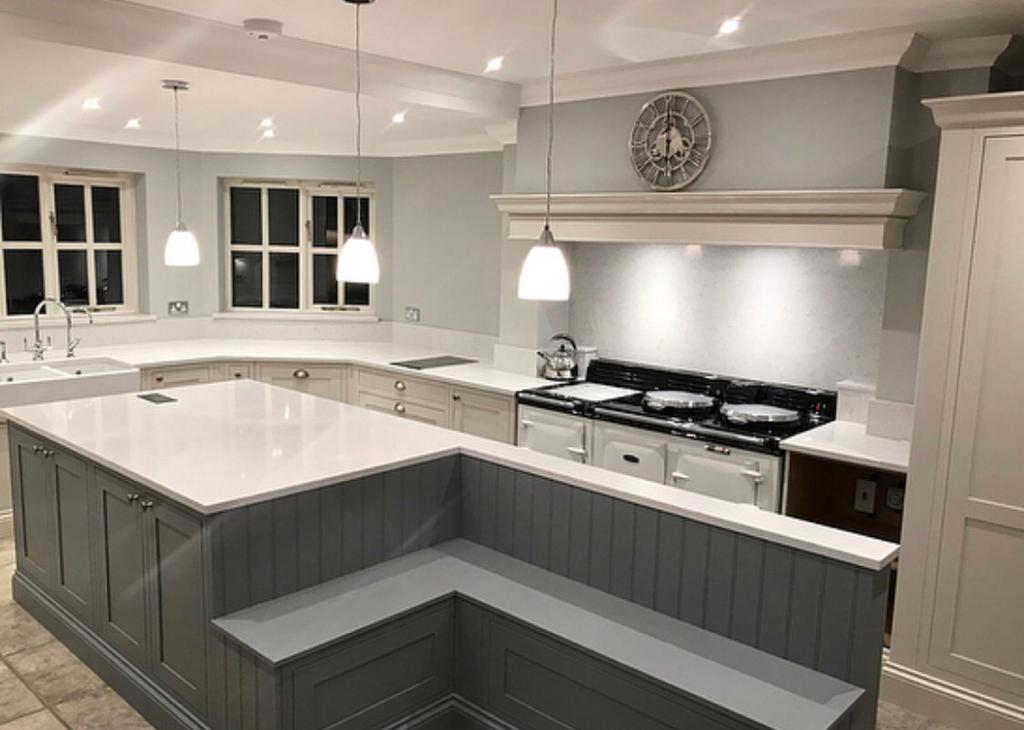 CLASSIC LAGOON WORKTOPS COMPLIMENT THIS BEAUTIFUL KITCHEN – The Stone ...